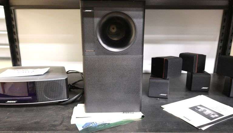 Bose Acoustimass -7 Home Theater Speakers, Radio Etc. - Dixon's Auction ...