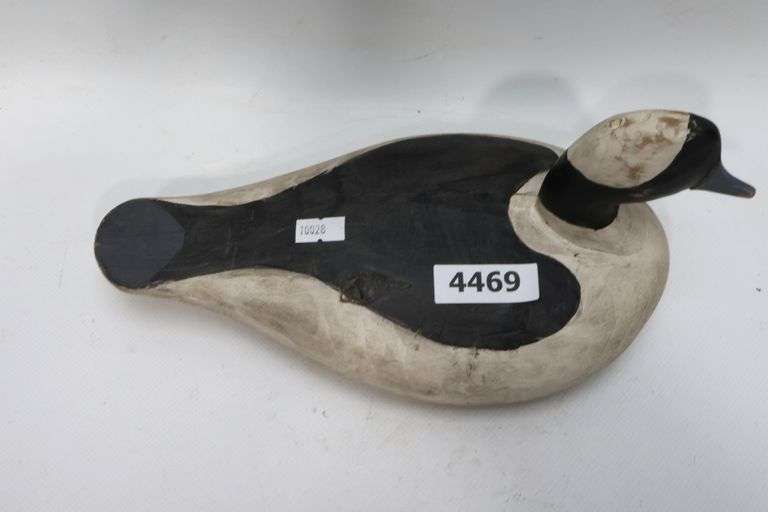 Folk Art Bufflehead Decoy Signed T - Dixon's Auction at Crumpton