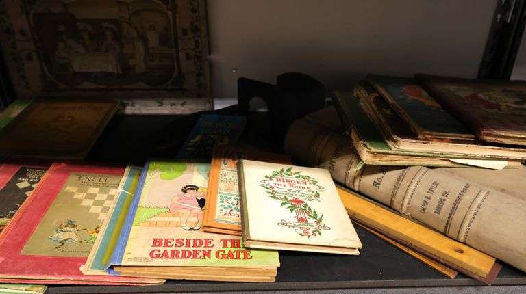 Lot of Vintage / Antique Children's Books, Old Banking Ledger - Dixon's ...
