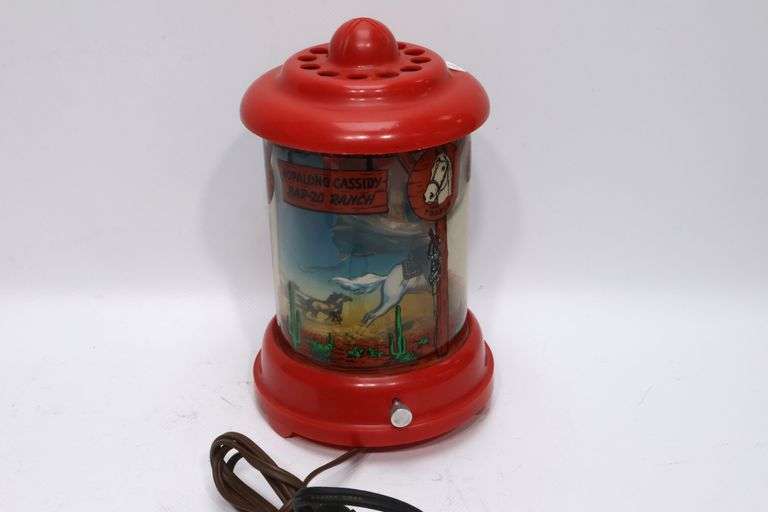 Vintage Hopalong Cassidy Motion Lamp, Breaks to Moving Cylinder on ...