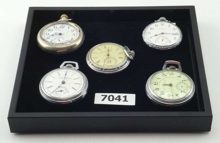 Tray Lot of Vintage Pocket Watches - Dixon's Auction at Crumpton