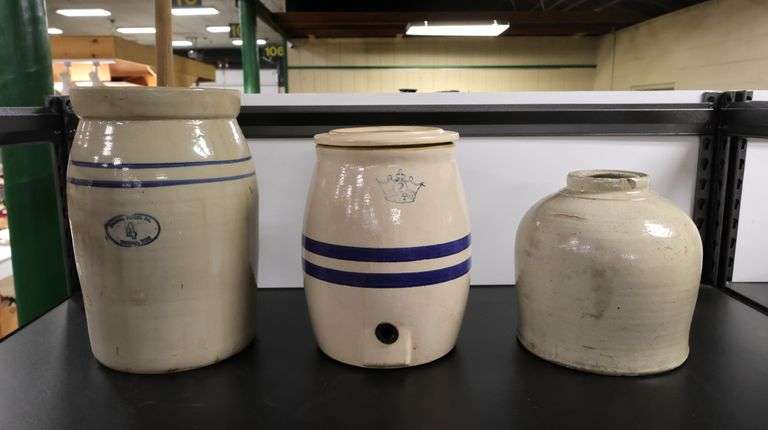 Vintage Stoneware Storage Jar, Butter Churn & Water Cooler - Dixon's ...