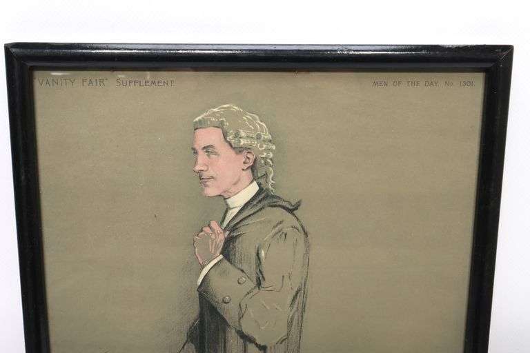 Antique Vanity Fair Simple Simon Portrait Print - Dixon's Auction at ...