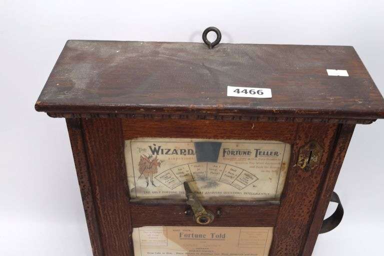 Antique Wizard Fortune Teller Coin Operated Trade Stimulator - Dixon's ...