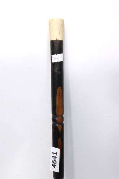 Ethnographic Carved Wood Swagger Stick - Dixon's Auction at Crumpton