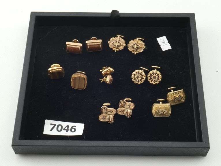 Gold-Filled Vintage Cufflink Jewelry Lot - Dixon's Auction at Crumpton