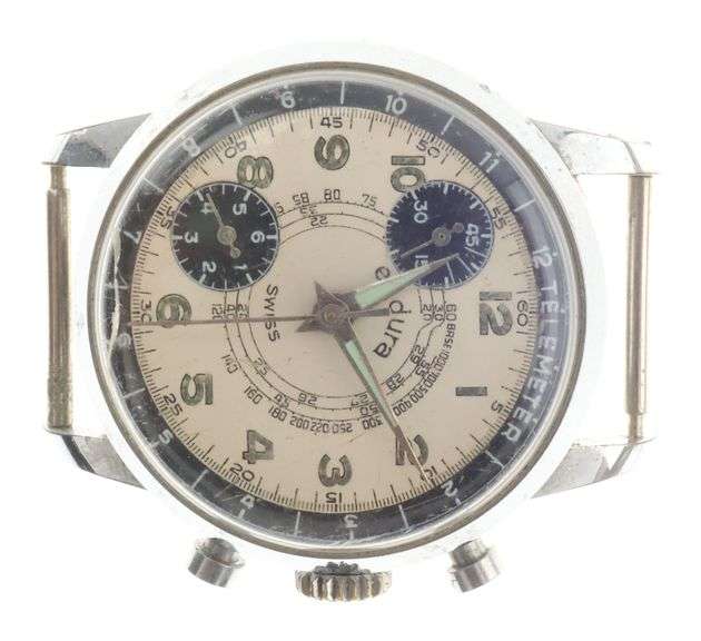 Endura Vintage Stainless Chronograph Watch - Dixon's Auction at Crumpton