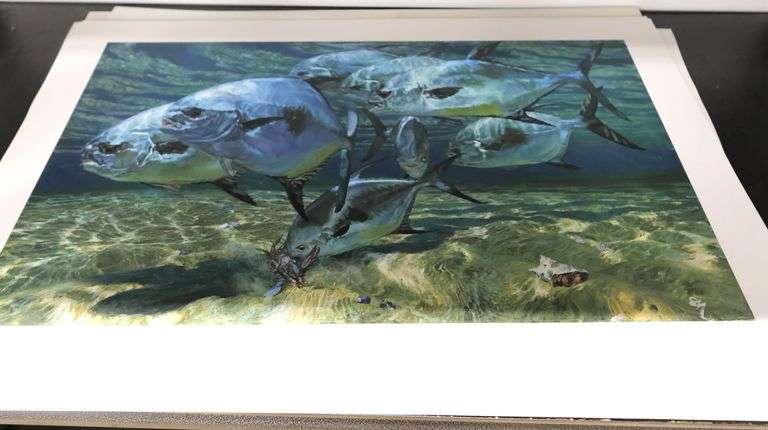 Approx (25) Stanley Meltzoff Fish Prints - Dixon's Auction at Crumpton