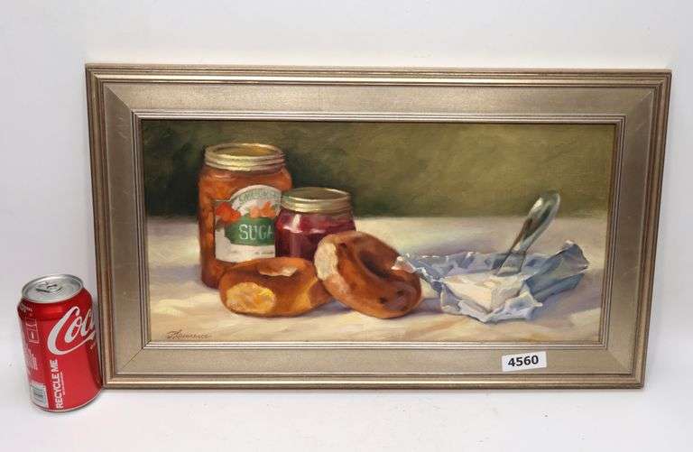 Joyce Lawrence Oil Painting - Dixon's Auction at Crumpton