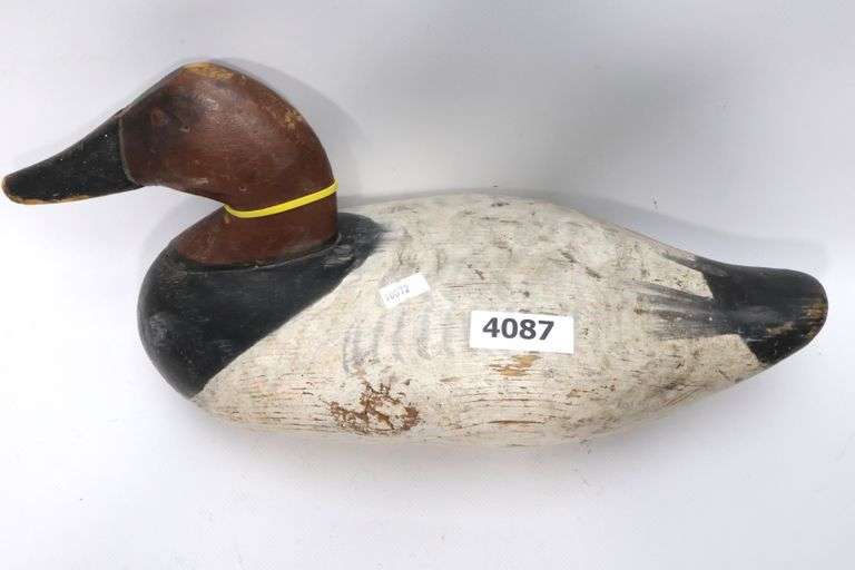 Madison Mitchell "Up the River" Canvasback Duck Decoy - Dixon's Auction ...