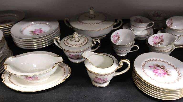 Lot of Noritake China Rose Dishes - Dixon's Auction at Crumpton