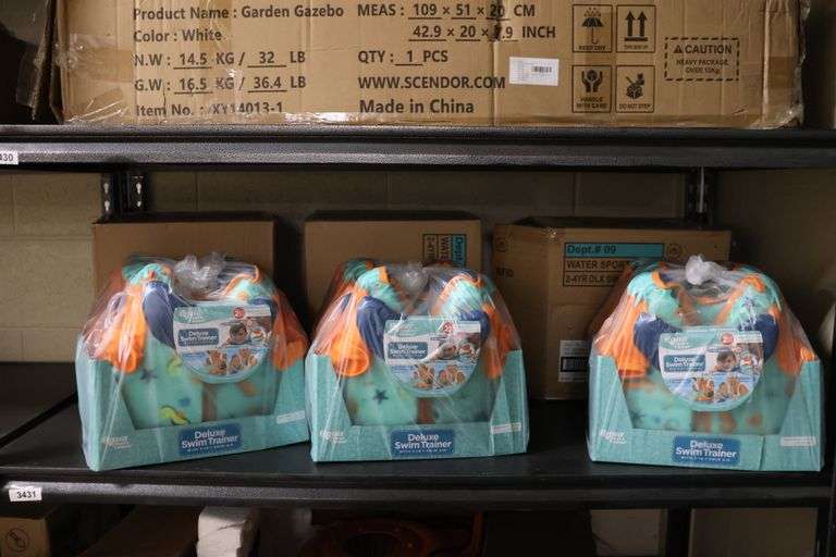 New (Guaranteed): Lot (9) Aqua Swim School Kid's Training Swim Vest ...