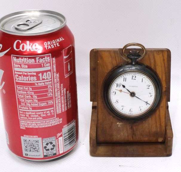 Antique Reminder Pocket Watch with Travel Case - Dixon's Auction at ...