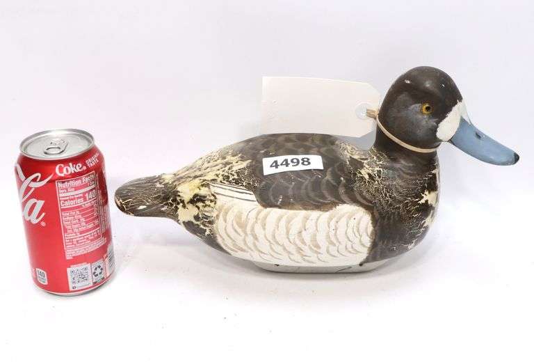 Herb Daisey Chincoteague VA Bluebill Duck Decoy - Dixon's Auction at ...