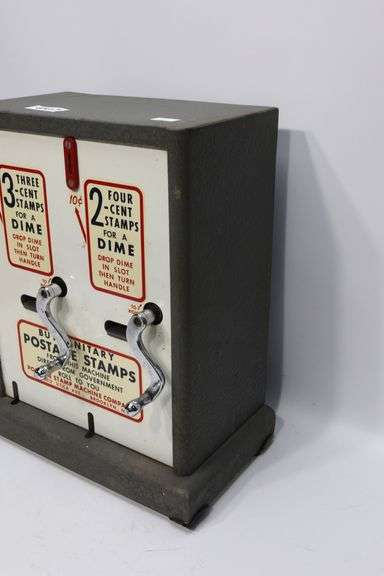 Vintage Postage Stamps Coin Op Vending Machine - Dixon's Auction at ...