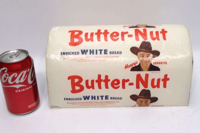 Vintage Hoppy's Favorite Butter Nut Bread Wrapper - Dixon's Auction at ...
