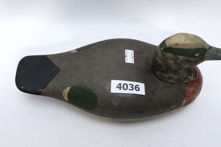 Branded Rcl and Ww Widgeon Duck Decoy - Dixon's Auction at Crumpton