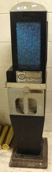 Vintage Coin-Op Grant Fare Systems Dispenser - Dixon's Auction at Crumpton