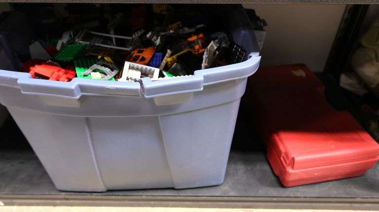 Large Tote Full of Lego Building Blocks + Carrying Case - Dixon's ...