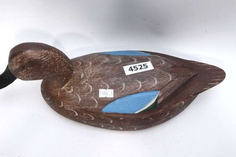AL Wragg Blue Winged Teal Duck Decoy - Dixon's Auction at Crumpton