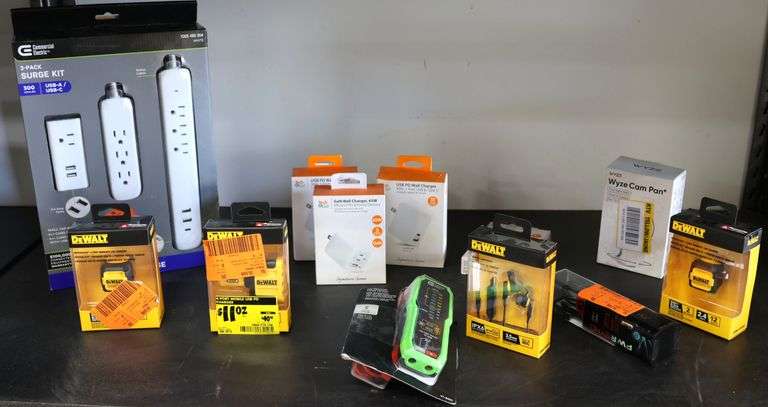 Open Box: Assortment of Wall Chargers, Surge Kit, Mobile Chargers, Etc ...