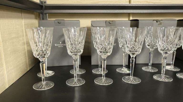 Collection of Waterford Crystal Stemware Goblets - Dixon's Auction at Crumpton