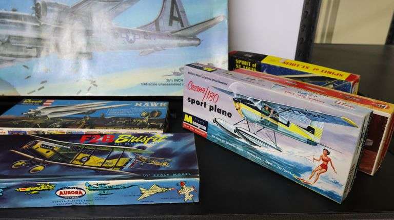 Collection of Vintage Model Ships & Airplanes in Boxes - Dixon's ...