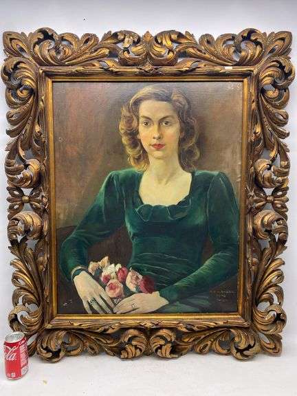 Edward August Wenzel Society Portrait - Dixon's Auction at Crumpton