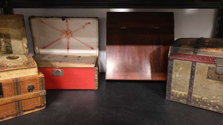 Collection of Antique Victorian Style Doll Trunks - Dixon's Auction at ...