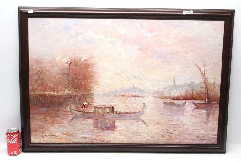 Patrick Mack Contemporary Impressionist Painting of Venetian Landscape ...