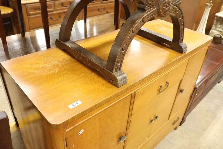 Brickwede MCM Walnut Liquor Cabinet Server, Minor Chips and Wear ...