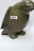 Inuit Carved Stone Bird Sculpture - Dixon's Auction at Crumpton