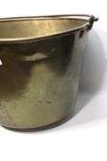 Large Antique Hiram W. Hayden Brass Bucket - Dixon's Auction at Crumpton