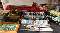 Hess Trucks, Sharks Teeth, Sports Cards, Metal Muscle Fire Truck ...