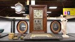 Antique Victorian Painted Photos, Tintype, Brass Inkwell, Lady Statue ...