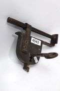 Antique Primitive Iron Lock with Key - Dixon's Auction at Crumpton