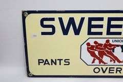 Sweet Orr Metal Sign - Dixon's Auction at Crumpton