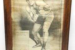 Antique James J. Jeffries Boxing Poster - Dixon's Auction at Crumpton