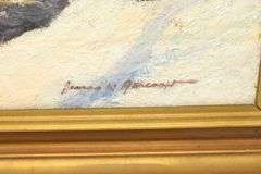 James Ashcroft Oil on Masonite Winter Landscape Painting - Dixon's ...