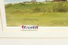 Edmond Johnson North Shore Massachusetts Watercolor Harbor Scene Painting - Dixon's Auction at ...