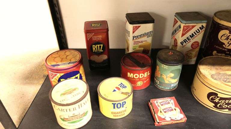 Collection of Vintage Advertising Tins - Dixon's Auction at Crumpton
