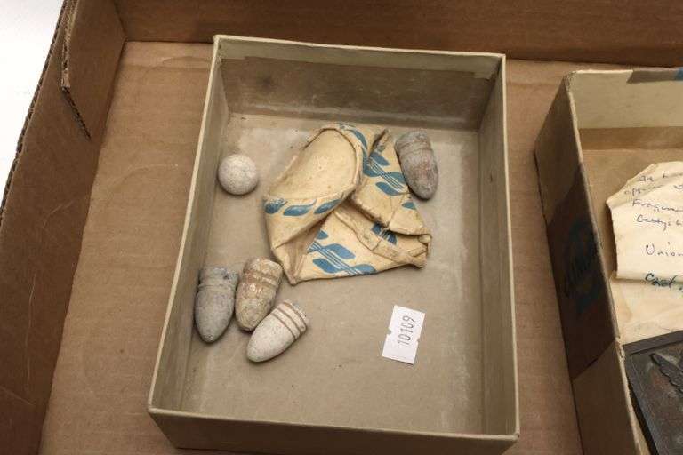 Group of Dug Civil War Relics with Provenance - Dixon's Auction at Crumpton