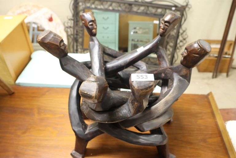 African Carved Unity Statue - Dixon's Auction at Crumpton