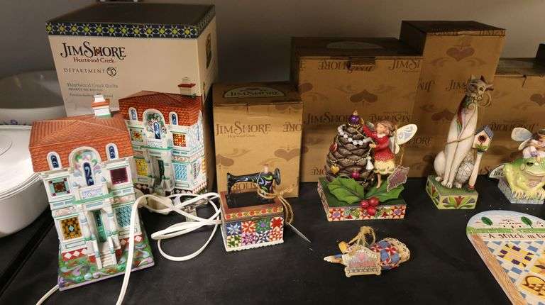 Lot of Jim Shore Figures & Building with Boxes - Dixon's Auction at ...