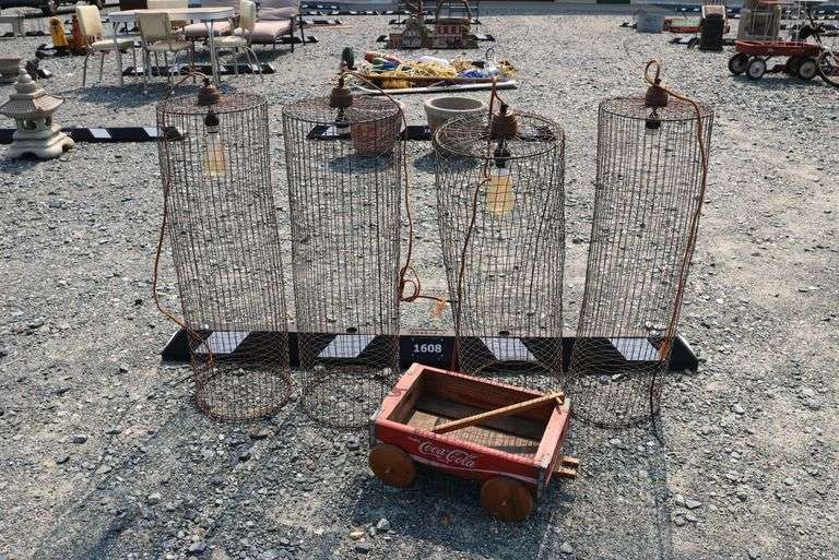 *NO STORAGE* 4 Wire Cage Lighting Fixtures and Coke Wagon - Dixon's ...