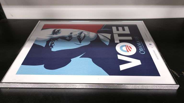 Vote Obama 08 Campaign Political Poster - Dixon's Auction at Crumpton