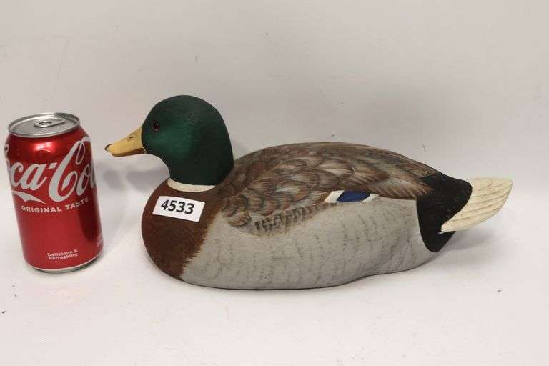 Joe Revello Mallard Duck Decoy Sculpture, Chip to Bill - Dixon's ...