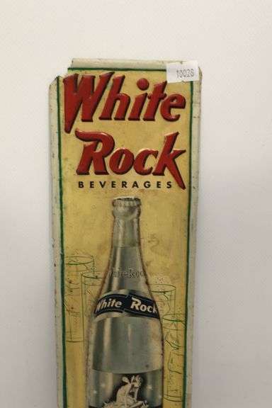 Vintage White Rock Door Pull Metal Sign - Dixon's Auction at Crumpton