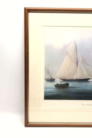 Tim Thompson "The America's Cup" Artist-Signed Print - Dixon's Auction ...