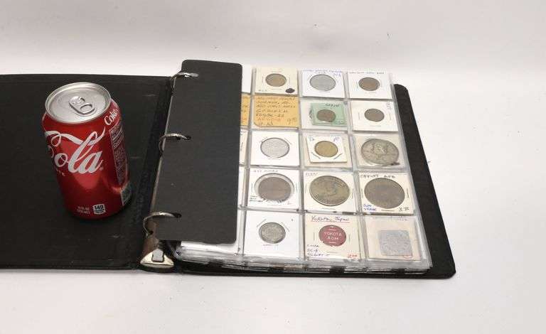 Album of 150 Assorted US Military Tokens - Dixon's Auction at Crumpton